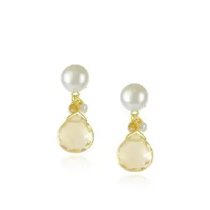 MOUNIR LONDON Citrine Drop Earrings - Yellow