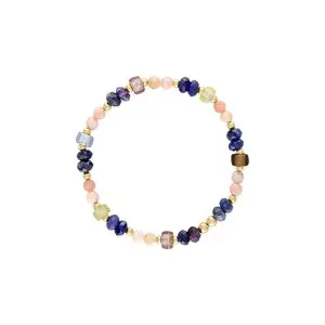 OLIVIA LE Celine Glass Bead Bracelet - Orange