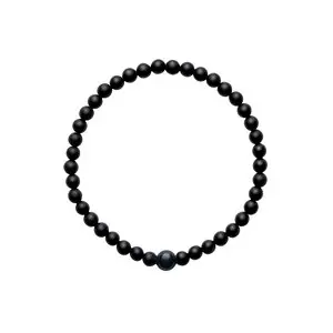 ORA PEARLS Aro Akoya Pearl & Onyx Bracelet - Black