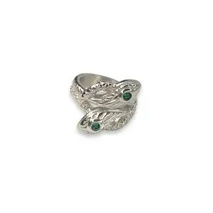 JAGGED HALO JEWELRY Twin Snake Ring