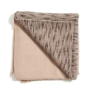 STUDIO VARIOUSLY Flo Merino Textured Handloom Throw - Brown