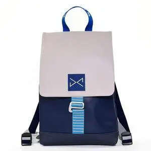 DANIEL CHONG Grey / Blue Waterproof The Hook Backpack With Double Zipper Grey Ice - Grey/blue