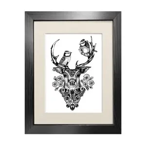 EMILY CARTER The Roe Deer' Fine Art Print A4