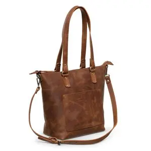 HIDES LEATHER CO. Large Leather Tote Bag