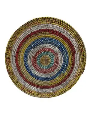 Botanical Boys Zambian Wall Basket Fifty One - Brown