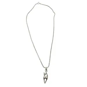 TG-JEWELLERY BY TAMARA GERVASIO Sterling Cat Pendant Necklace – Lost Wax Cast Handmade Pendant - Silver