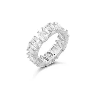 SHYMI Fancy Shape Eternity Band - Silver