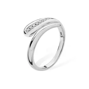 LUCY QUARTERMAINE Solid Sterling Skinny Drip Snake Ring - Silver