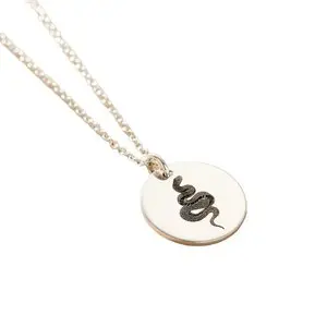 POSH TOTTY DESIGNS Sterling Snake Spirit Animal Necklace - Silver