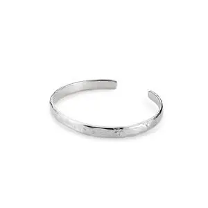 LULU AND BOO JEWELLERY Luna Slim Solid Sterling Cuff - Silver