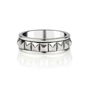 CHARLOTTE'S WEB JEWELLERY Pyramid Spinning Ring - Silver