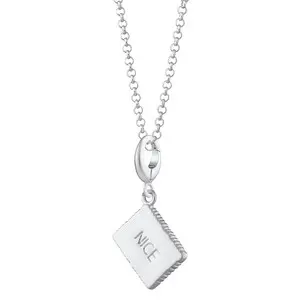 LILY CHARMED Sterling Nice Biscuit Charm Necklace - Silver