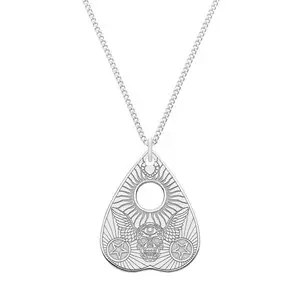 CARTERGORE Large Sterling Winged Skull Planchette - Silver
