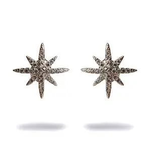 EBRU JEWELRY Guidance North Star Sterling & Diamond Stud Earrings - Silver