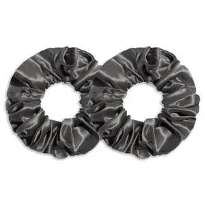 6FIFTYTWO® Pure Mulberry Classic Silk Scrunchies Dark - Grey