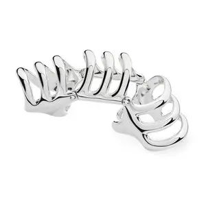 LUCY QUARTERMAINE Solid Sterling Waterfall Armour Ring With Hinge - Silver