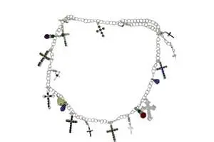 VICKISARGE Black / Silver The Silver Sin Necklace - Black/silver
