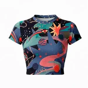 PITAYA YOGA Door Of The Cosmos T-shirt Bamboo - Black