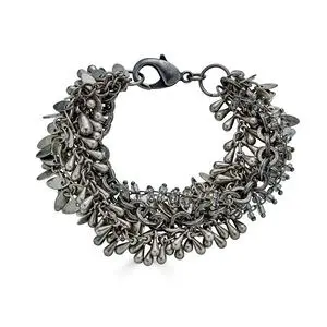 LONI PAUL JEWELRY Four Strand Fringe Bracelet - Silver