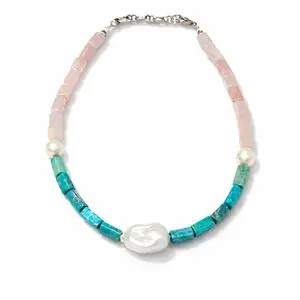 NINEMOO Harmonia Baroque Pearl Necklace - Blue