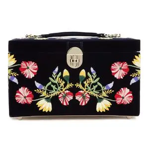 Wolf Zoe Medium Jewellery Box Indigo - Blue