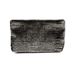 SJW BAGS LONDON Blenheim Velvet Clutch Bag - Grey