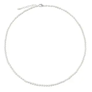 KIRI & BELLE Kira Seed Pearl Sterling Necklace - Silver