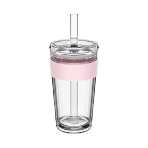 KEEPCUP Cold Cup Longplay Boba Straw Lid 16oz/454ml Reusable Coffee Cup Pashmak - Pink