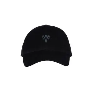 Place Of Ëlms Cap In Corduroy And Leather - Black