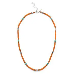 JAREDJAMIN Waimea Beaded Necklace - Orange