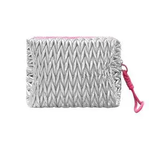 LILLY LOVES Squishy Make Up Bag - Silver