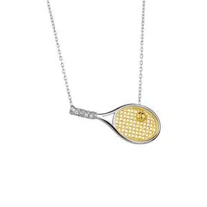 SPERO LONDON Sterling Tennis Racket Necklace - Silver