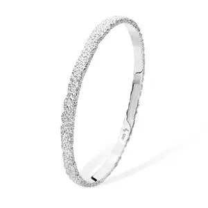 LUCY QUARTERMAINE Solid Sterling Hula Bangle - Silver