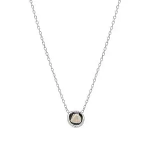 SPERO LONDON Sterling Raw Uncut Polki Diamond Necklace - Silver