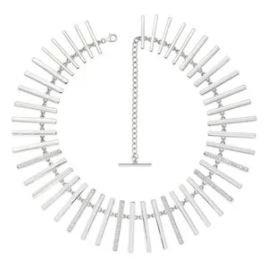 LUCY QUARTERMAINE Solid Sterling Large Key Necklace - Silver