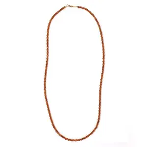 Shar Oke Gold / Orange Dainty Orange Garnet Necklace - Gold/orange
