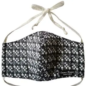 EMMA HARRIS Non Medical Silk Face Mask - Black
