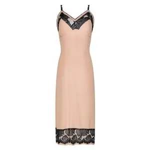 LISA THE LABEL Nude Silk Shell Slip Dress