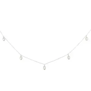 KIRI & BELLE Annalise Five Pearl Sterling Necklace - Silver