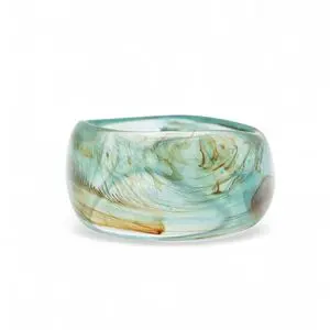 MISS CECILIA Aqua Drift Bangle - Green