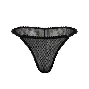DARILY UNDERWEAR Adjustable Brazilian Panties Noir - Black