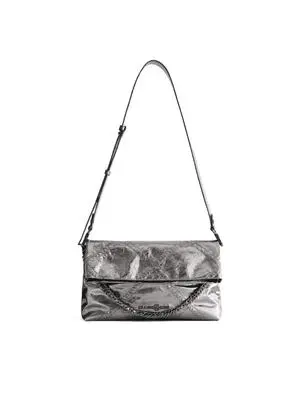 ORANGE CUBE Retro Messenger Bag Black