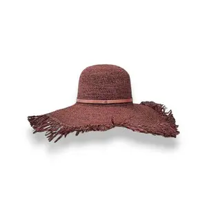 MISTER MILLER - MASTER HATTER Raffia Straw Ceecee Wide Brim Hat - Brown
