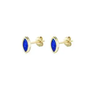 KAMARIA Marquise Opal Stud Earrings Indigo - Blue