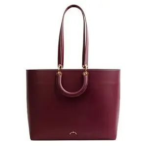 QOSMIC Tote Bag Titan Nebula Grape Leather Burgundy / Aubergine - Red