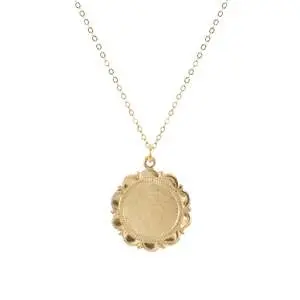 OUTOFOFFICE Minimal Flower Chain Necklace - Gold