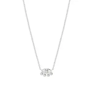 VANCHI Defender Evil Eye Necklace In Silver