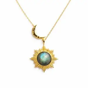 ORMIRO Sun & Moon Labradorite Necklace