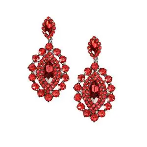 MAISON DE GALA Harper Crystal Earring - Red