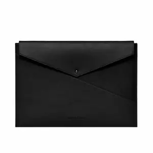 OWLISH STUDIO Envelope Vegan Leather Macbook Laptop Sleeve - Black